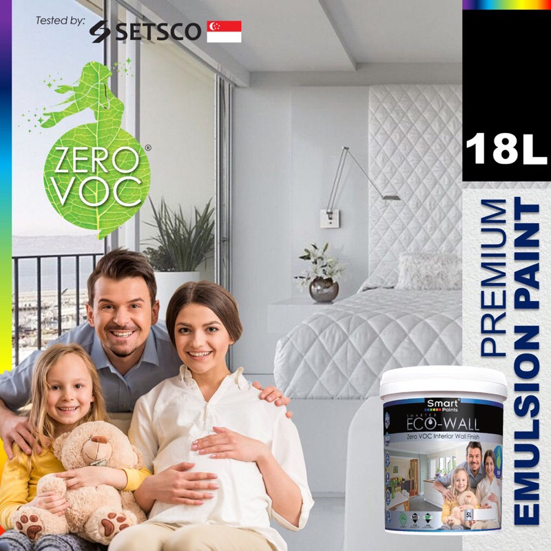 18L SMART PAINT INTERIOR ECO WALL MATT FINISH ( cat dinding dalam anti ...