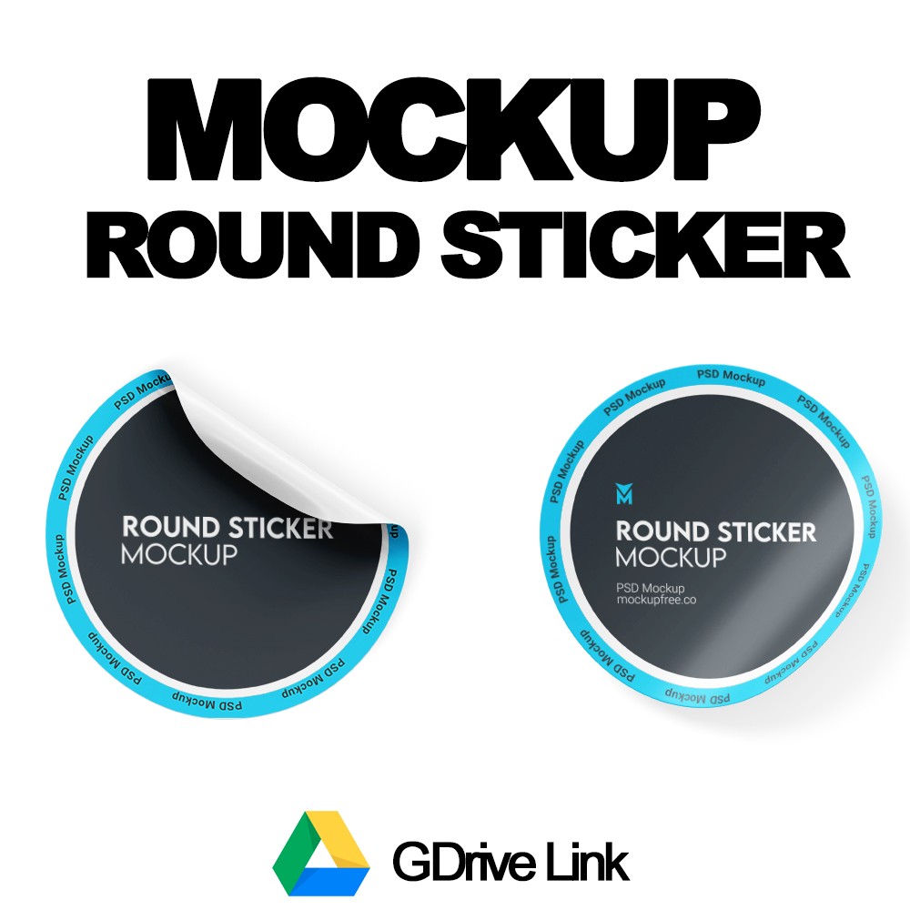 Round Sticker Mockup, Round Sticker Mockup For Photoshop | Shopee Malaysia