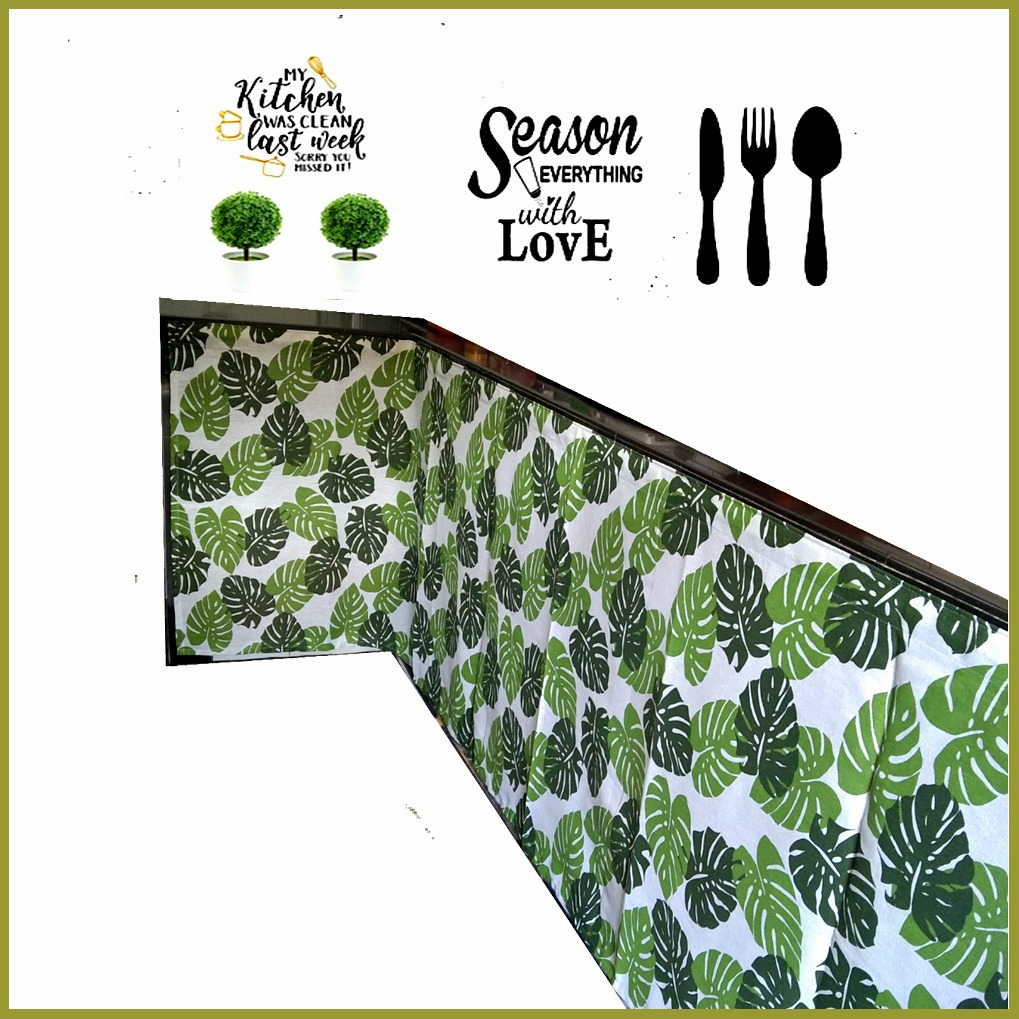 Ready stock Langsir table top kitchen cabinet curtain langsir bawah ...