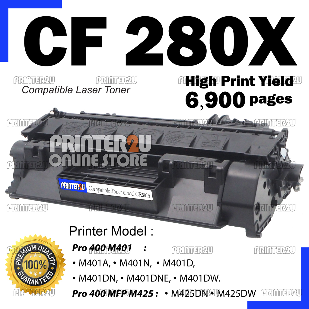 Compatible To HP CF280X 80X CF 280X HP80X Laserjet Pro 400 M401 M401d ...