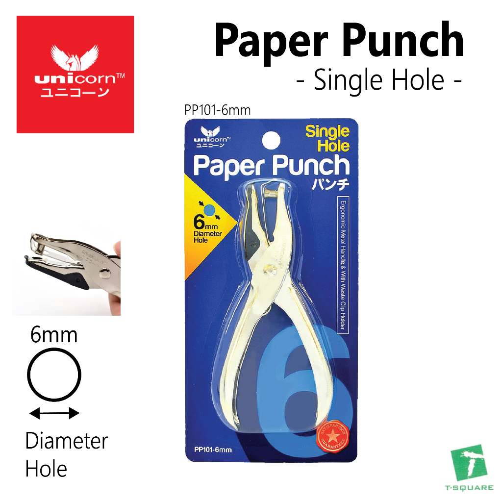 Paper Punch 6mm - Single Hole PP101-6MM / Brand Unicorn Paper Punch ...