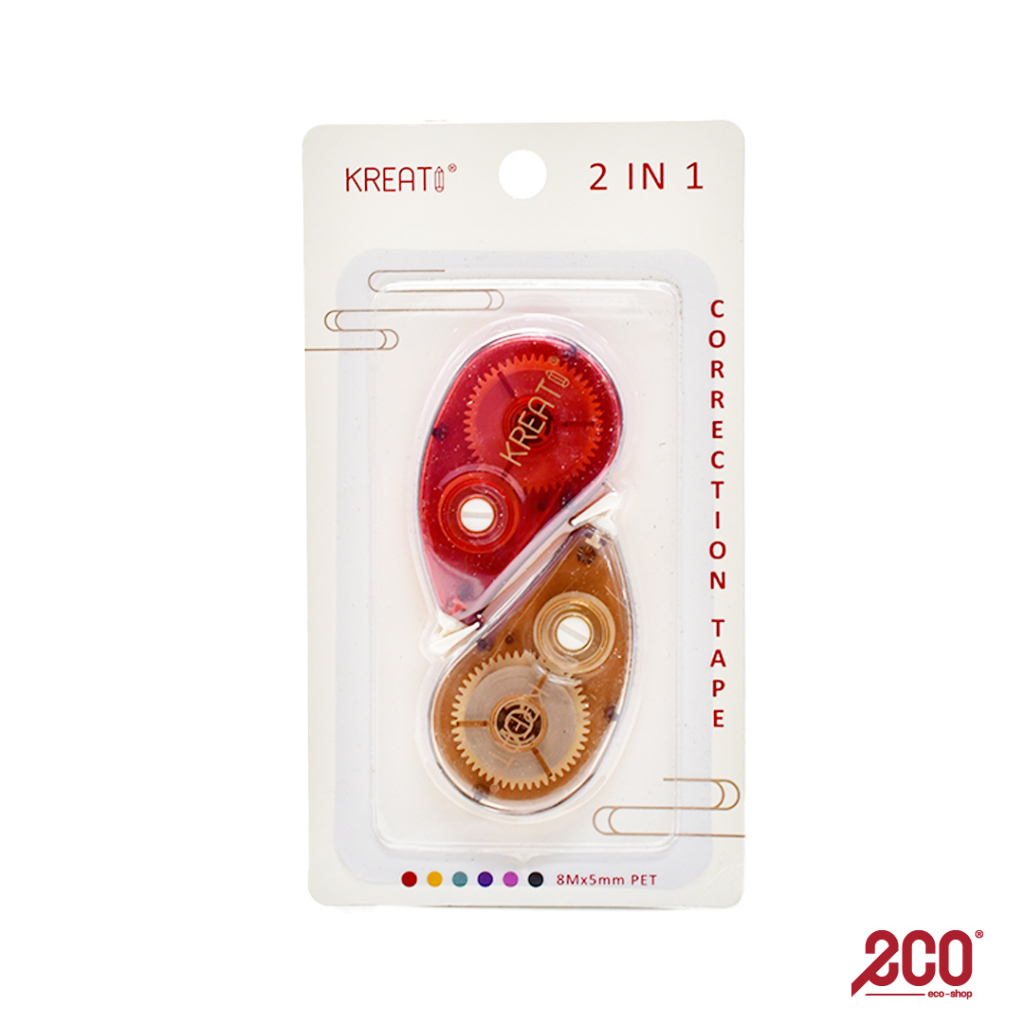 Kreati Correction Tape (8m x 5mm/2 Pcs) AC-L009-T01-15/AC-L009-T01-15 ...