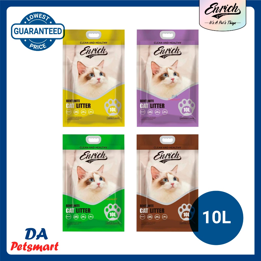 Enrich Champion Bentonite Cat Litter 10L | Shopee Malaysia