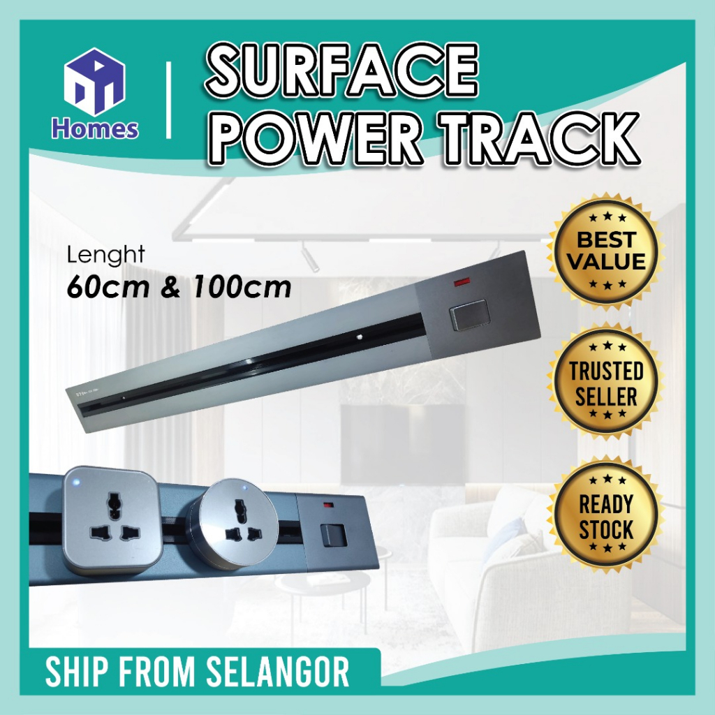 Power Track Power Adapter Removable Socket Track Kitchen Wall Mount ...