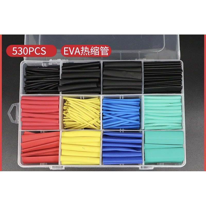🌟580pcs🌟Heat Shrink Insulation Tube wire Wrap wayar wire Sleeve Set Box ...