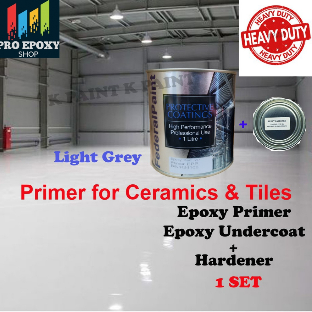Epoxy Primer / EPOXY undercoat ( 1L ) TILES & CERAMIC HEAVY DUTY PRIMER ...