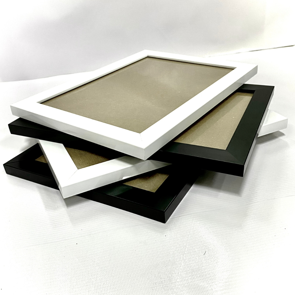 A4 A3 PHOTO FRAME BLACK WHITE Frame Bingkai Gambar Poster Hitam Putih ...