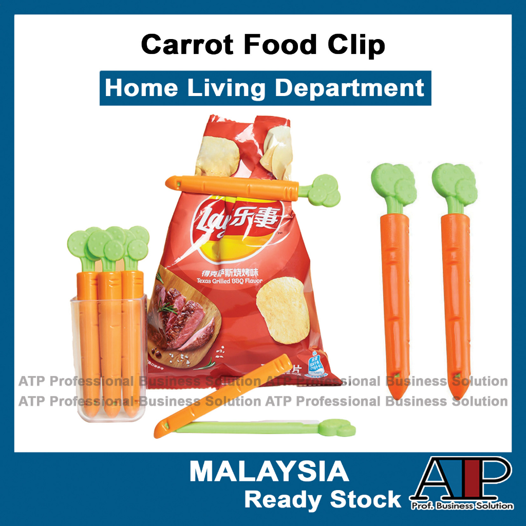 Pantry🍳 Carrot Food Bag Sealing Clip Fresh-Keeping Clamp Sealer for ...