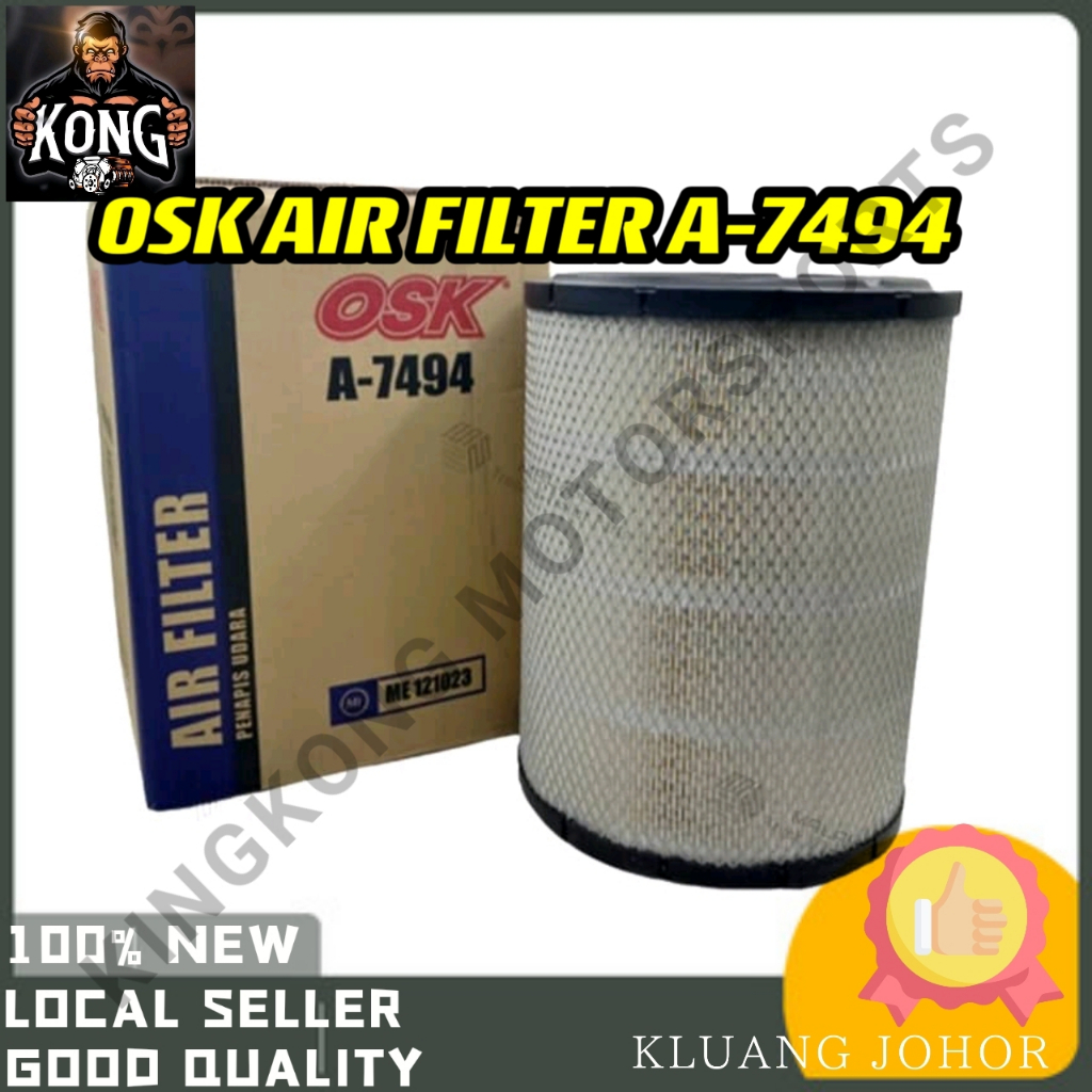 OSK AIR FILTER A-7494 MITSUBISHI FUSO SUPER GREAT FV418 A7494 OSK ...