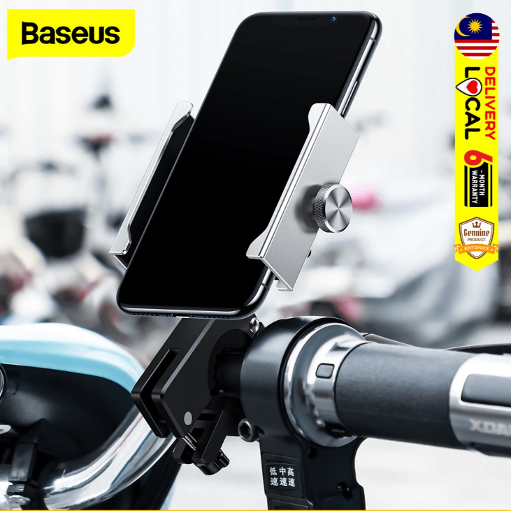 Original Baseus Bike Phone Holder for 4.7-6.5 Inch iPhone Samsung XiaoMi with Mechanical Locking ...