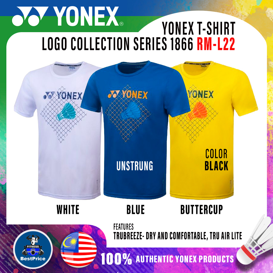 BPS Original Yonex Badminton Tshirt Malaysia Yonex Logo Series 1866 Men Shirt Training Jersey ...