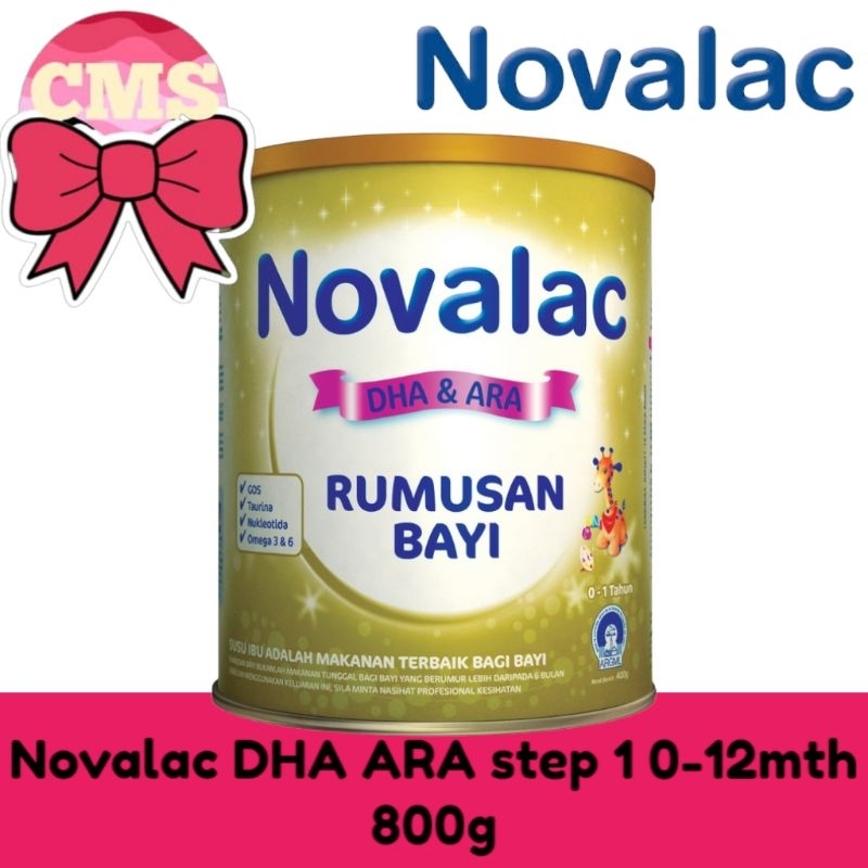 NOVALAC DHA&ARA 0-12MONTH 800G exp08/2024 | Shopee Malaysia