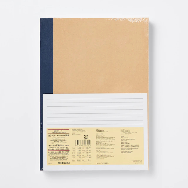 MUJI Planting Tree Paper Notebook (5 Pcs/Set) | Shopee Malaysia