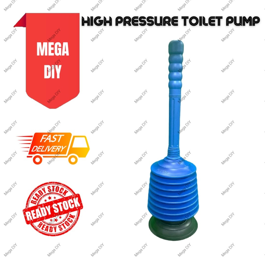 High Pressure Toilet Pump Sink Plunger Clog Pump / Pelocok Tandas Pam ...
