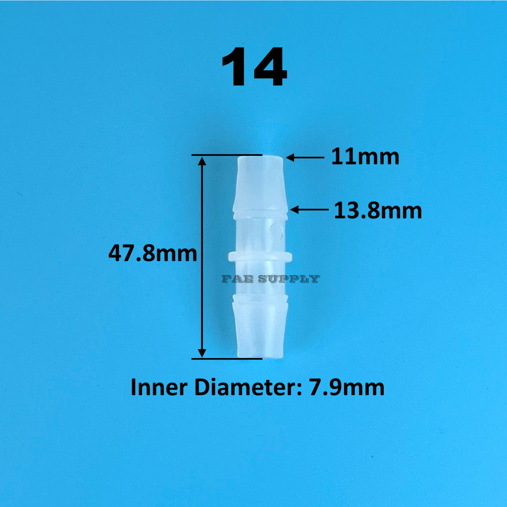 Plastic Tube Connector Type Straight size 2.5-18mm Straight Reducer ...