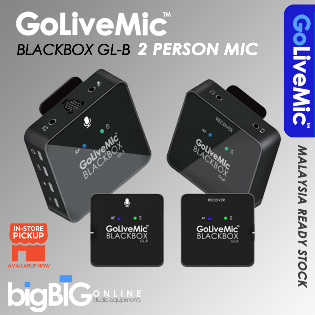 GoliveMic Blackbox GL-B Wireless Microphone Video Recording Live Stream ...