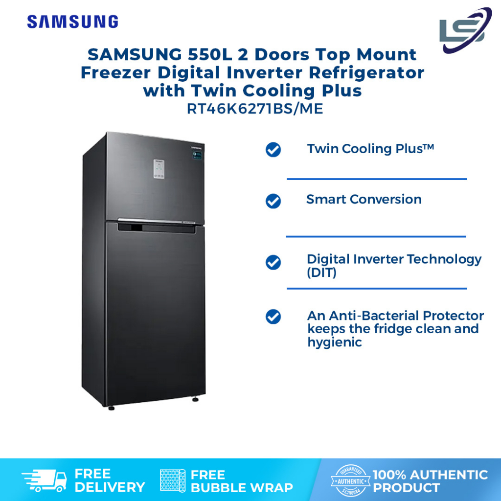 SAMSUNG 550L 2 Doors Top Mount Freezer Digital Inverter Refrigerator ...