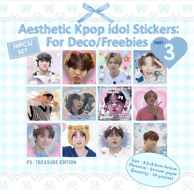 (P3) TREASURE Happy Mail Sticker Aesthetic Memes Cute Stickers Set Deco ...