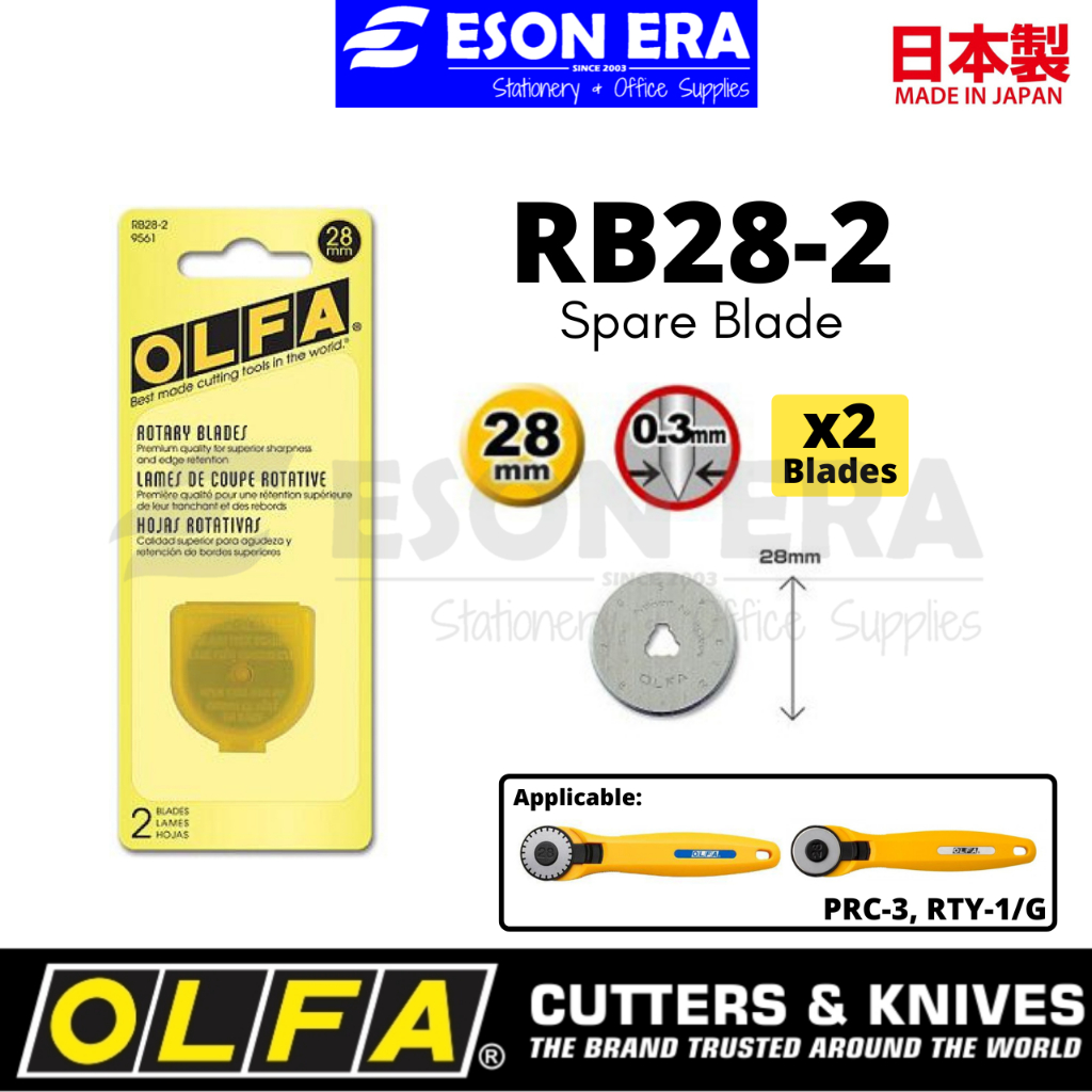 Olfa PRC-3/C 28mm Perforation Cutter Made in Japan Knife Round Pisau Bulat (Blades Olfa RB28-2 ...