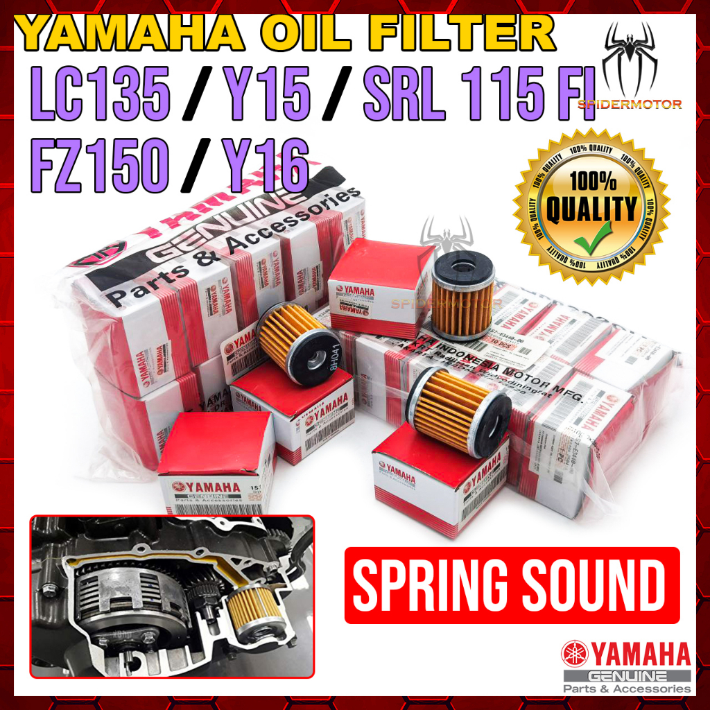 OIL FILTER ORIGINAL YAMAHA INDON Y15 Y16 LC135 LC 135 SRL 115 SRL 115 ...
