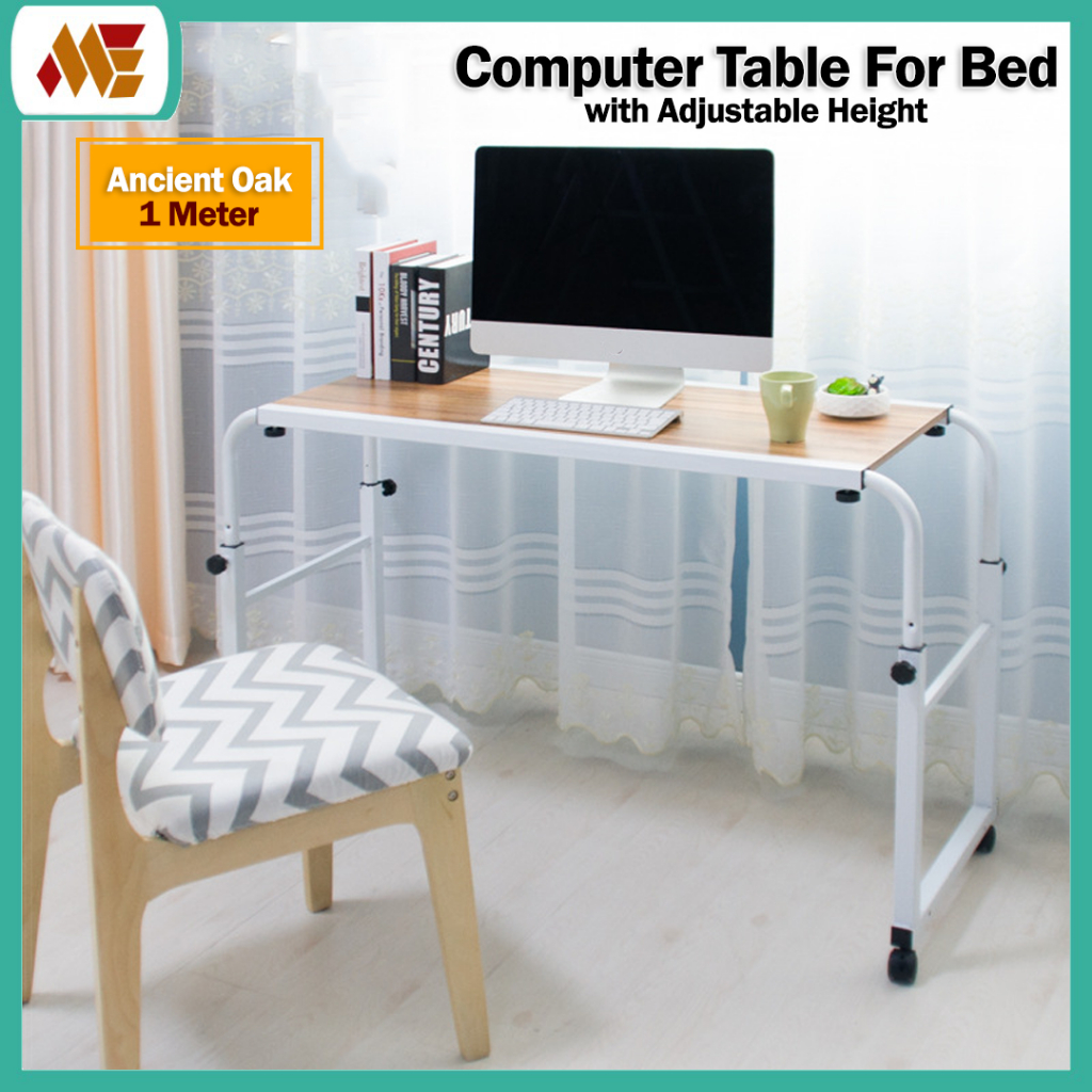 Computer Table Laptop Table Across Bed with Adjustable Height / Study ...