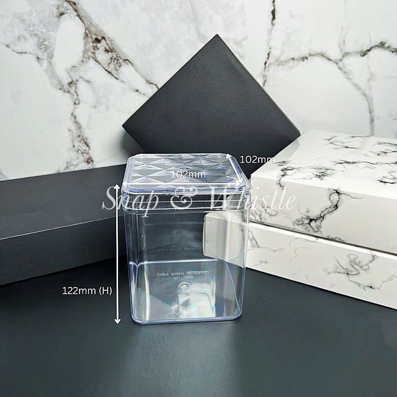 1 Carton 24pcs Balang Kuih Raya PL668 Cookie Jar Plastic Container ...