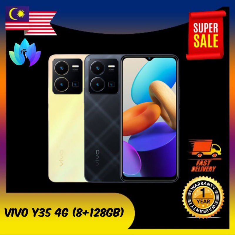 Vivo y35 4g (8+128GB) Original vivo malaysia | Shopee Malaysia