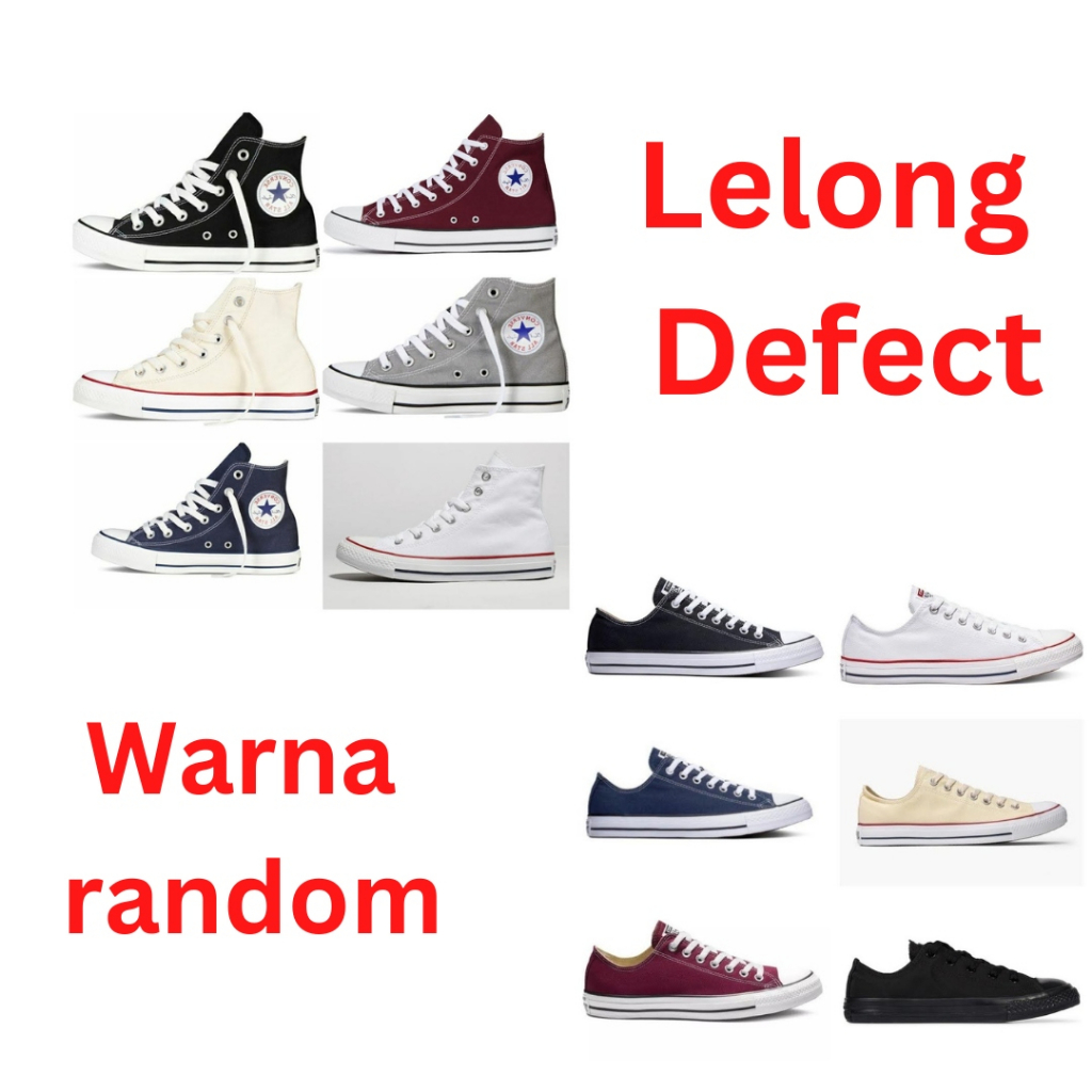 Lelong Defect Converse High / Low Cut | Shopee Malaysia