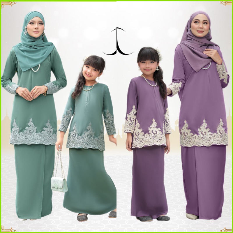 🆕[REEFA] MOM AIRIS KURUNG 2023 sedondon baju raya ibu dan anak budak ...