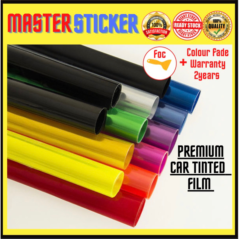 Car Vehicle 30cm x30 cm Premium Tinted Film Headlamp Protection Wrap ...