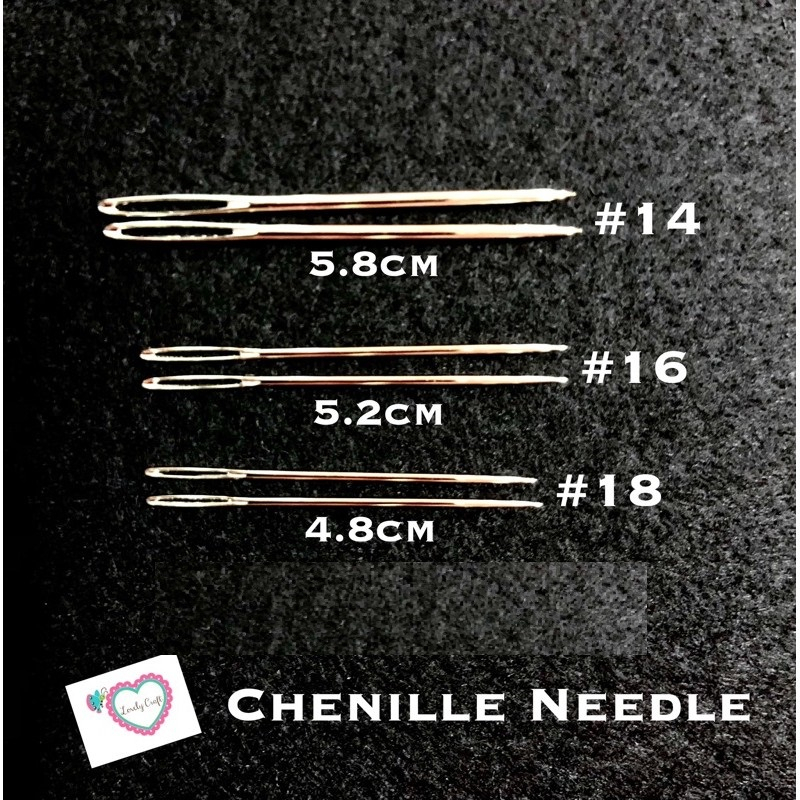 Long Eyed Needle Sack Chenille Tapestry Curve Needle/Jarum Besar Jarum ...