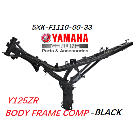 YAMAHA Y125 Y125Z Y125ZR Body Frame Complete Set (BLACK)- 100% ORIGINAL ...