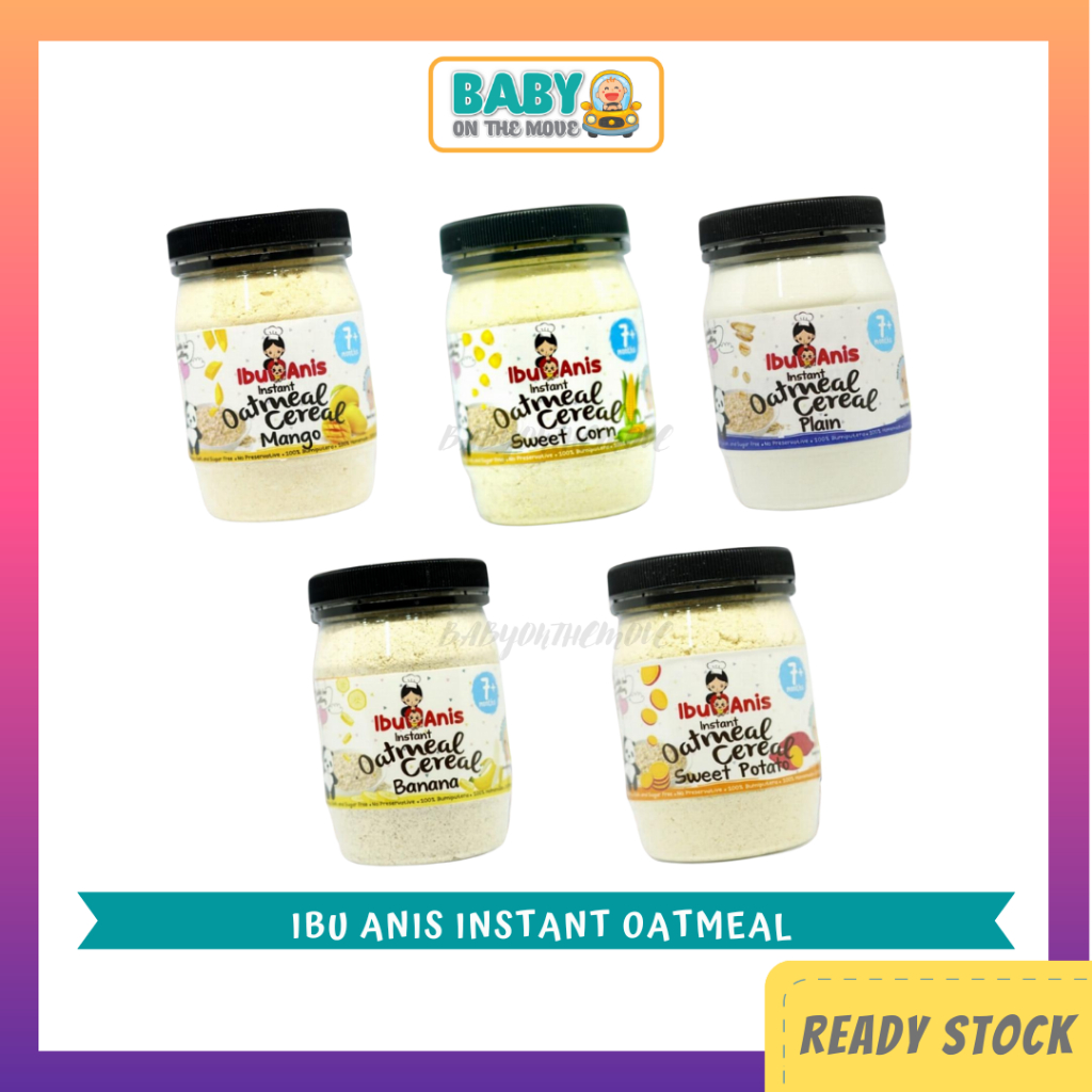 IBU ANIS Instant Oatmeal Cereal 150g/200g For Baby 7+ Month (Sabah) | Shopee Malaysia