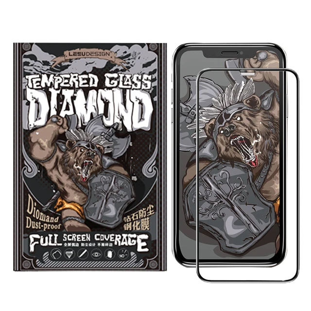 LEEU DESIGN Diamond Tempered Glass 14 / 13 / 12 / 11 ( Plus Pro Max ...