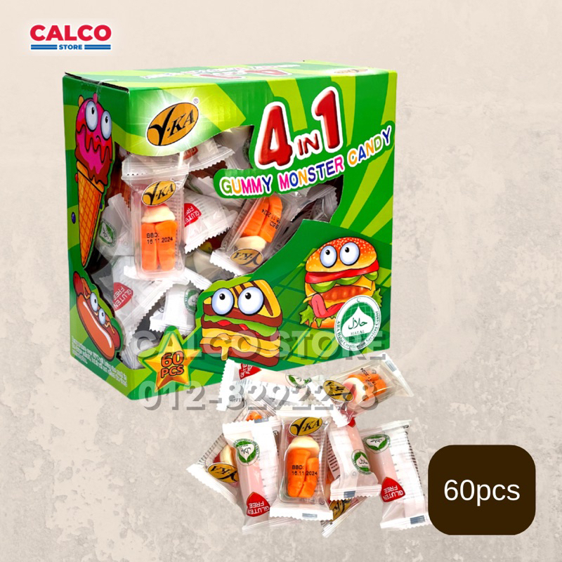 Ali Baba V-Ka 4 In 1 Gummy Monster Candy (9g x 60pcs) | Shopee Malaysia