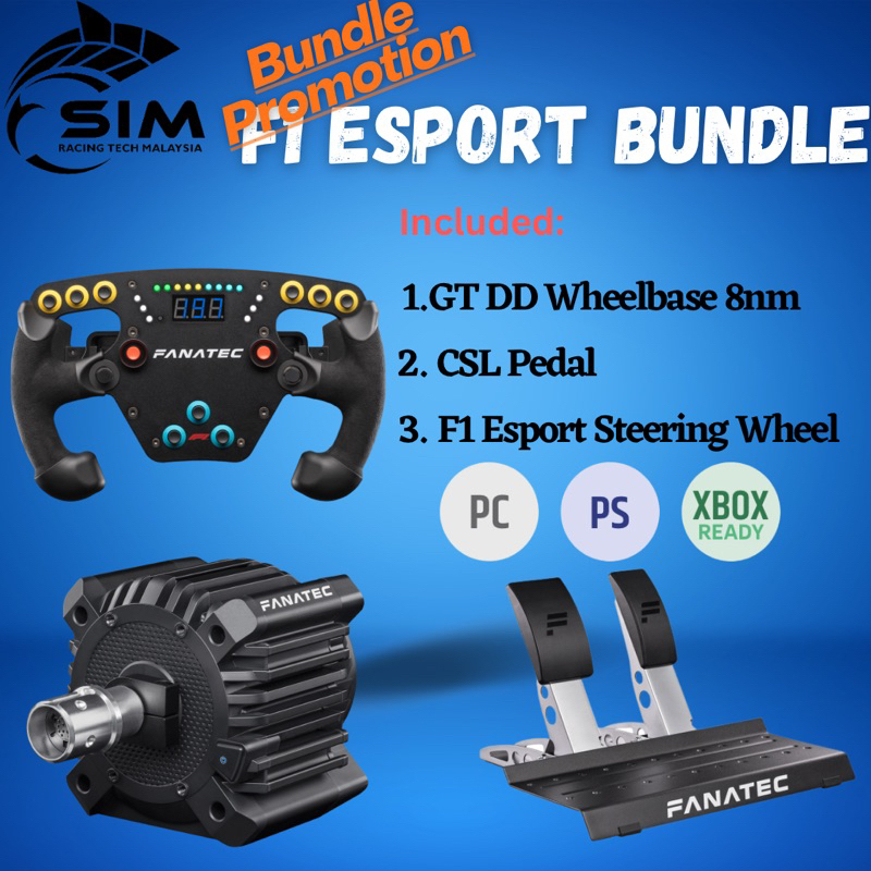 Fanatec GT DD Pro Wheelbase Bundle / BMW / Mclaren / Esport / R300 ...