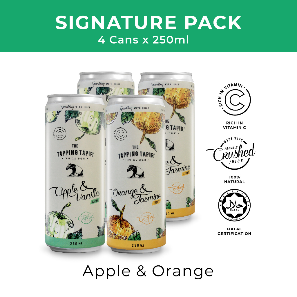 The Tapping Tapir Light Carbonated Soda Fruit Juice Drink Less Sugar ...