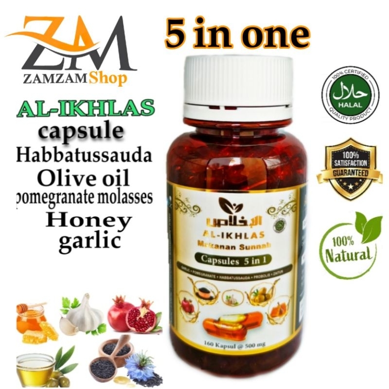 AL-IKHLAS kapsul alsunnah_habbatus sauda_zaitun_2in1_3in1_4in1_5in1 ...