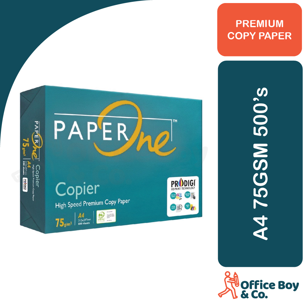 PaperOne A4 Copier Paper 75gsm 500 Sheets ( 1 Ream ) A4 Paper / Kertas A4 / Copier Paper ...
