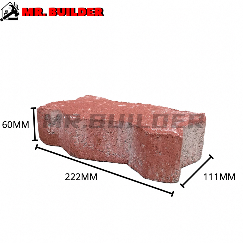 MR. BUILDER Z Paver 60MM 80MM Interlocking Paver Brick Bricks Pavers ...
