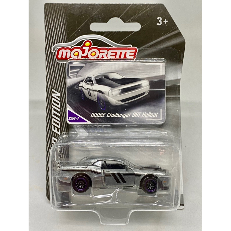Majorette DODGE CHALLENGER SRT HELLCAT Metallic Silver Limited Edition ...