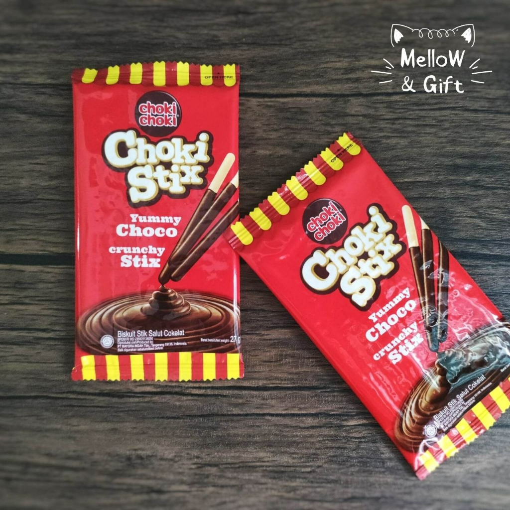 CHOKI CHOKI STIX BISKUIT STIK SALUT COKLAT YUMMY CHOCO CRUNCY STIX ...