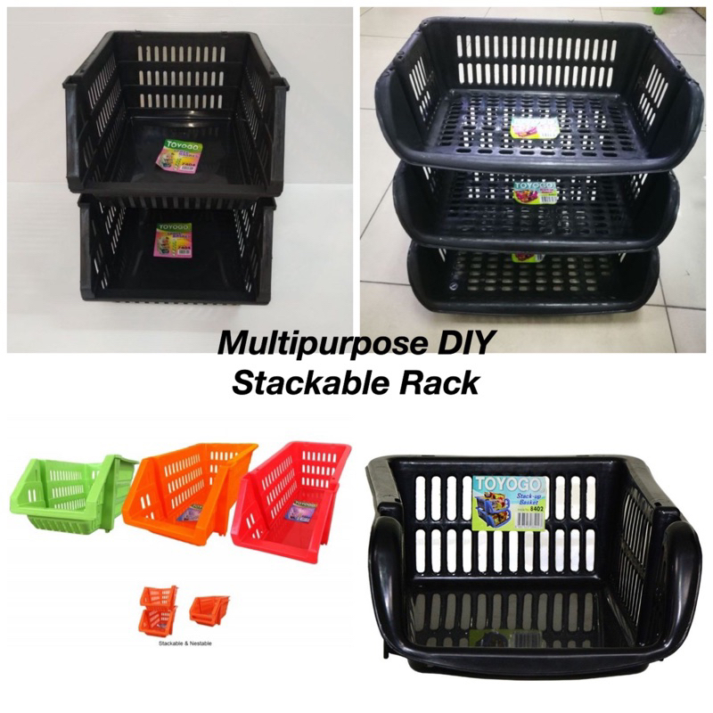 Stackable Basket Large/TOYOGO 7404/Extra large Basket/Rak Storage ...