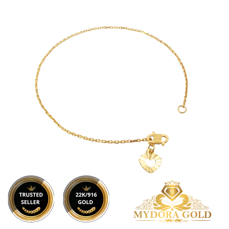 MydoraGold Rantai Tangan Bajet Series | Rantai Tangan Sauh Padu Janggut ...