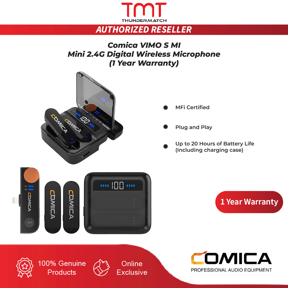 Comica Vimo S UC / MI Mini 2.4G Digital Wireless Microphone (1 Year ...