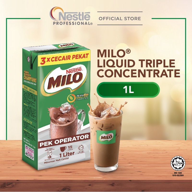 MILO LIQUID TRIPLE CONCENTRATE 1L / MILO 3X PEKAT / MILO KFC / MILO MCD ... MILO LIQUID TRIPLE CONCENTRATE 1L / MILO 3X PEKAT / MILO KFC / MILO MCD ...