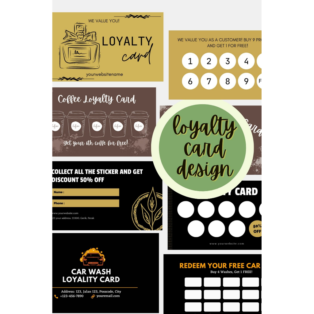 Loyalty Card Custom Design | Shopee Malaysia