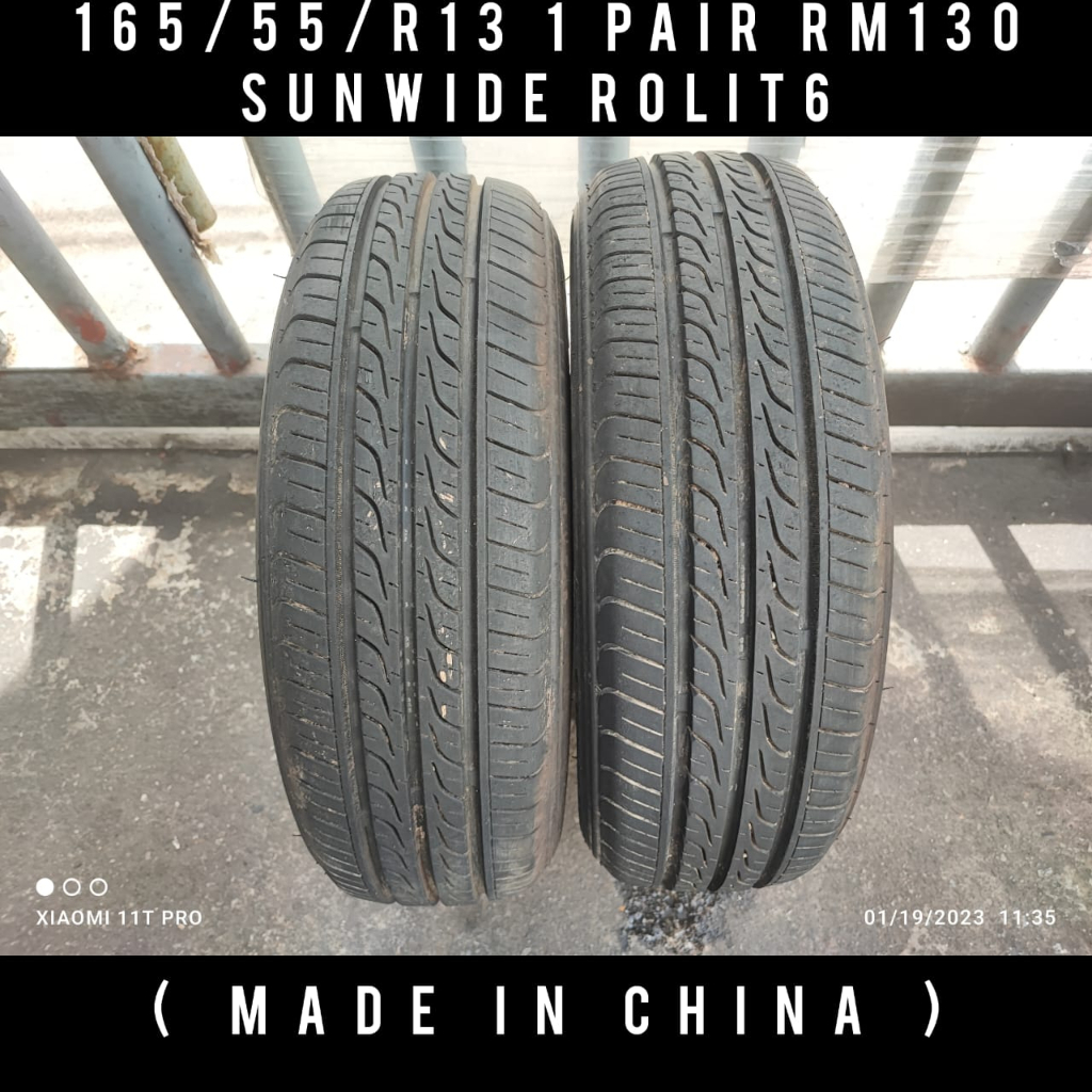 🇯🇵🇯🇵 165/65/R13 Sunwide Rolit6 Tyre Tayar Tire | Shopee Malaysia