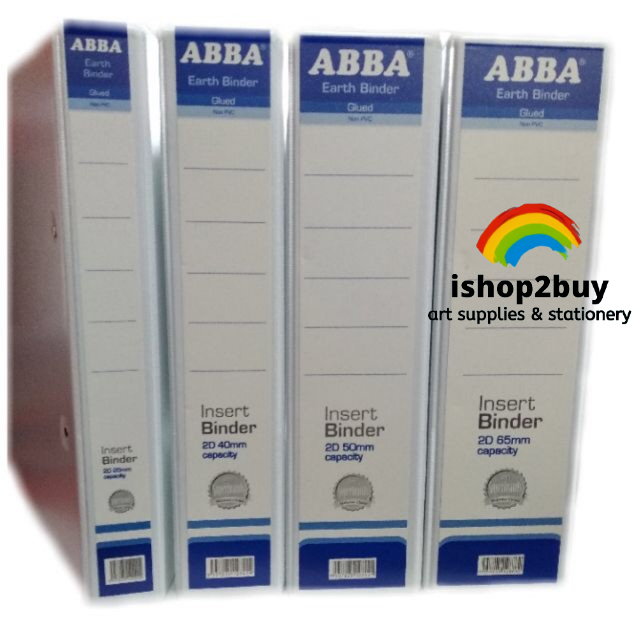 ABBA Superbrands 2D Ring White File Insert Binder File Folder ...