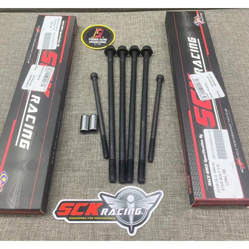 SCK LC135 / Y15ZR / RS150 RSX BOLT BLOCK ENGINE STUD 165MM 180MM 195MM ...